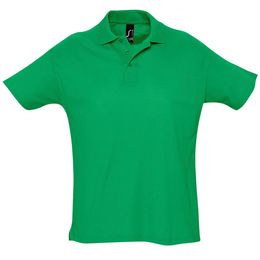 SOLS Herren Sommer II Pique Kurzarm-Poloshirt (Kelly Green)