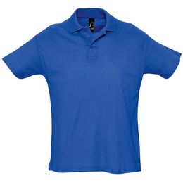 SOLS Herren Sommer II Pique Kurzarm-Poloshirt (K&ouml;nigsblau)