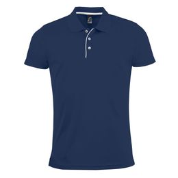SOLS Mens Performer Kurzarm-Pique-Poloshirt (French Navy)