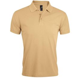 SOLS Mens Prime Pique Plain Kurzarm-Poloshirt (Sand)