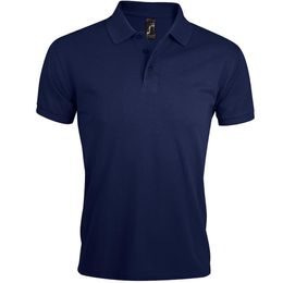SOLS Mens Prime Pique Plain Short Sleeve Polo Shirt (French Navy)