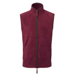 Premier Mens Artisan Fleece-Weste (Burgund/Braun)