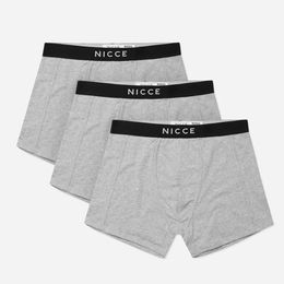 Nicce 3-Pack-Stretch Taille Schwarz/Grau Herren Alesi Boxer Shorts 0037 K001 0264
