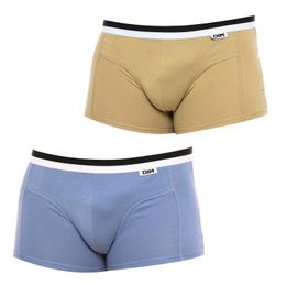 Pack-2 Boxershorts DIM Basic atmungsaktives Gewebe D05H2 f&uuml;r M&auml;nner modernes und elegantes Design