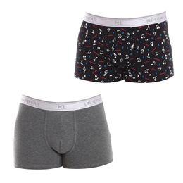 Pack-2 Atmungsaktive Stoff-Boxershorts mit anatomischer Vorderseite KL2016 Herren