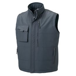 Russel Athletic Russell Herren Gilet Jacke (Convoy Grau)