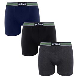 Prince Performance Range 3 Pack schwarze dunkelgraue Herren Boxer Muxpr066
