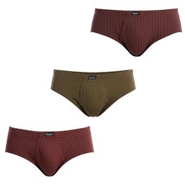 3er-Pack Herren Essenzielle Bedruckte Slips mit &Ouml;ffnung A0090