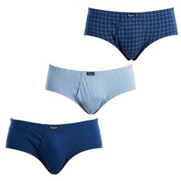 3er-Pack Herren Essenzielle Bedruckte Slips mit &Ouml;ffnung A0090