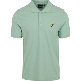 Lyle & Scott Turkisfarbenes Shadow-Poloshirt der Marke Lyle & Scott auf der Brust mit Logo