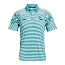 Under Armour Iso-Chill Hollen Herren Blue/White Golf Polo Shirt
