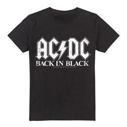 ACDC AC/DC - "Back In Black" T-Shirt f&uuml;r Herren (Schwarz)