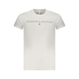 Accademia Militare Bianco Baumwoll Herren T-Shirt