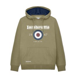 Lambretta - "AW24" Kapuzenpullover f&uuml;r Herren (Khakigr&uuml;n)