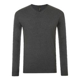 SOLS Herren Glory V-Ausschnitt Pullover (Holzkohle Mergel)