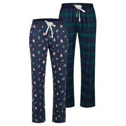 Happy Shorts Herren Pyjamahose ChristmasSchlafhose, Nacht Hose, Loungehose