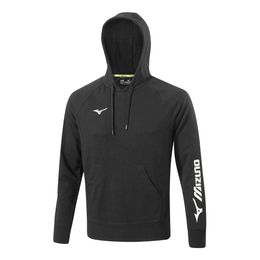 Mizuno - Kapuzenpullover f&uuml;r Herren, Frottee (Schwarz)