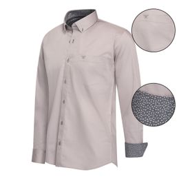 Cappuccino Italia Regular Fit Hemd Grau