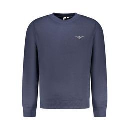 Accademia Militare Blauer Baumwoll Herren Sweatshirt