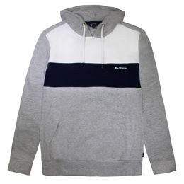 Ben Sherman get&auml;felter Herren -Grey Hoodie
