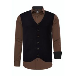 Rusty Neal Hemd mit Weste 2-teilig