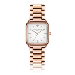 Quarzuhr AMELIA PARKER "AD7-B068R", rose gold, Armbanduhren, Damen, Quarzuhr