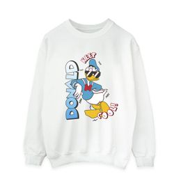 Disney - "Donald Duck Cool" Sweatshirt f&uuml;r Herren (Wei&szlig;)