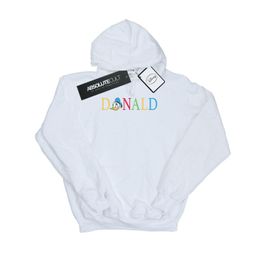 Disney - "Donald Duck Letters" Kapuzenpullover f&uuml;r Herren (Wei&szlig;)