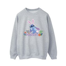 Disney - "Lilo & Stitch Hippity Hop Stitch" Sweatshirt f&uuml;r Herren (Grau)