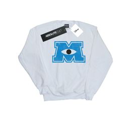 Disney - "Monsters University Monster M" Sweatshirt f&uuml;r Herren (Wei&szlig;)