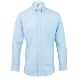 Premier - "Signature" Hemd f&uuml;r Herren Lang&auml;rmlig (Hellblau)