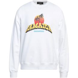 Dsquared2 Jamaica Design Wei&szlig;es Sweatshirt