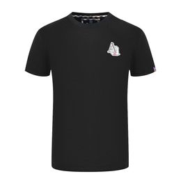 Aquascutum "1851 AQ" Logo Schwarzes T-Shirt