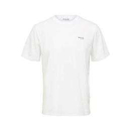 Aspen Logo Tee von Selected in der farbe Weiss und in gr&ouml;&szlig;e L.