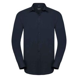 Russel Athletic Russell Collection - "Ultimate" Formelles Hemd f&uuml;r Herren Lang&auml;rmlig (Leuchtend Navy-Blau)
