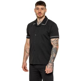 Enzo | Herren Kurzarm-Piping-Hemd