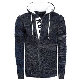 Rusty Neal Full Zip Grobstrick Kapuzen-Strick-Jacke