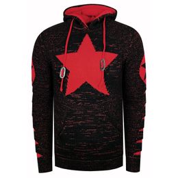Rusty Neal Grobstrick Comic Kapuzen-Pullover
