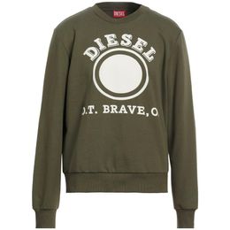 Grunes Diesel-Sweatshirt mit Punkt-Logo