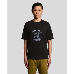 Lyle & Scott Brust Grafik T-Shirt