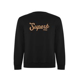 Super B New Vintage SPRBSU-001 unisex lang&auml;rmeligen Rundhalsausschnitt Sweatshirt