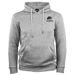 GUGGEN Mountain Herren Wandern Kapuzenpullover Fleece Hoodie Outdoor Hellgrau