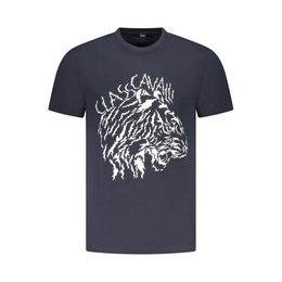 Cavalli Class Blau Baumwolle Herren T-Shirt