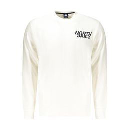 North Sails Wei&szlig;er Baumwoll-Herren-Sweatshirt