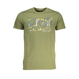Cavalli Class Verde Baumwoll Herren T-Shirt