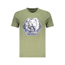 Cavalli Class Verde Baumwolle Herren T-Shirt