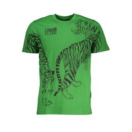 Cavalli Class Verde Baumwoll-Herren-T-Shirt
