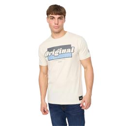 CrossHatch - "Chevin" T-Shirt f&uuml;r Herren (Naturwei&szlig;)