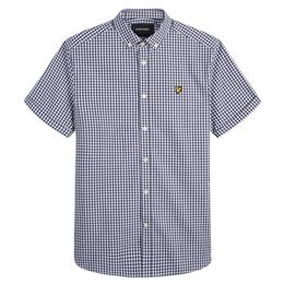 Lyle & Scott Lyle & Scott Kurzarm-Gringham-Hemd in Marineblau