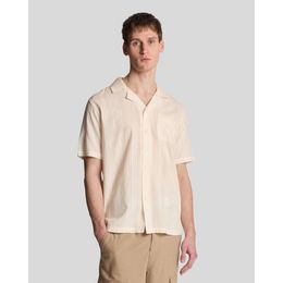 Lyle & Scott Lyle & Scott Resort-Hemd mit Lochstickerei - Beige